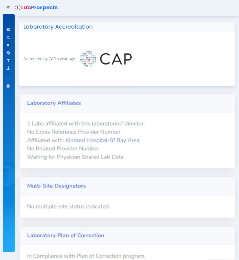 Phone Numbers for New Labs - LabProspects